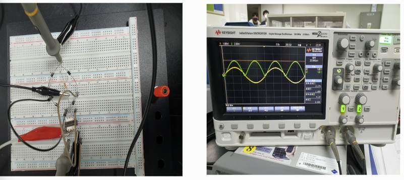 정류회로 Rectifier Circuit 반파 정류기 전파 정류기 브릿지 정류기 실험 결과 사진