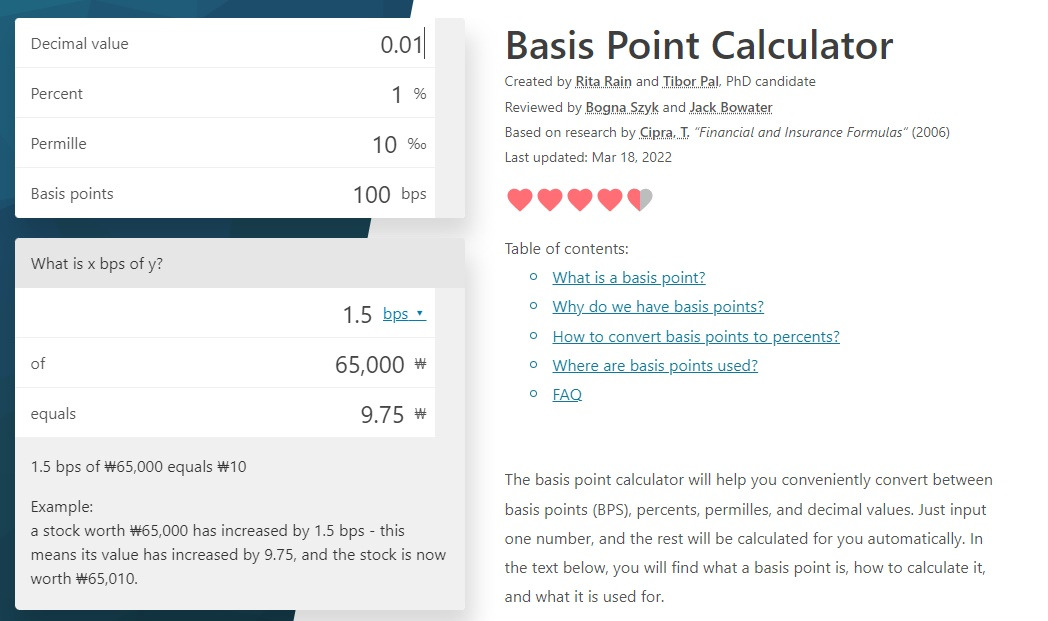 bp란? Basis point, 베이시스 포인트 뜻