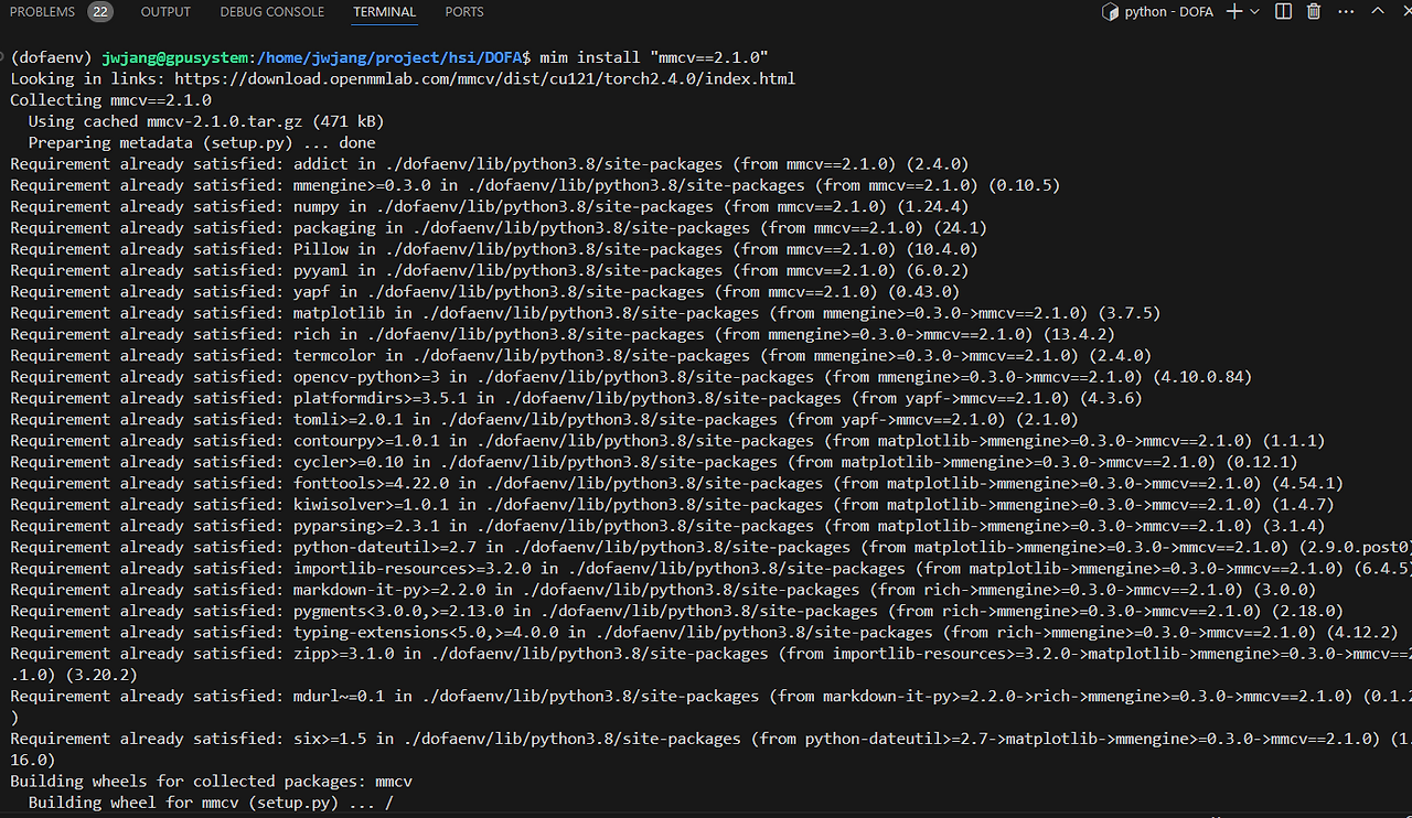 ModuleNotFoundError: No module named 'mmcv.cnn'