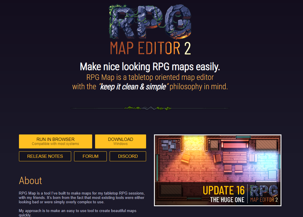 픽셀형 RPG맵을 만들 수 있는 사이트 RPG MAP EDITOR2