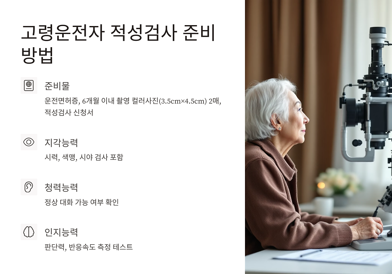 고령자 운전면허 갱신 총정리｜적성검사부터 교통안전교육까지 2025 변경사항 안내