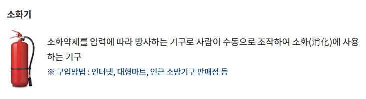 공동주택 아파트 세대 소방시설 외관점검표 작성 방법 설치기준 유효기간