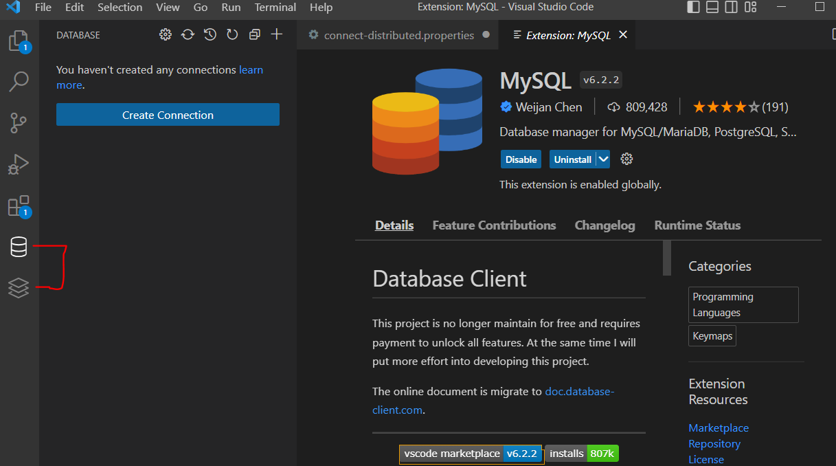 VSCode MySQL Extension 설치 및 Query 실행하는 방법