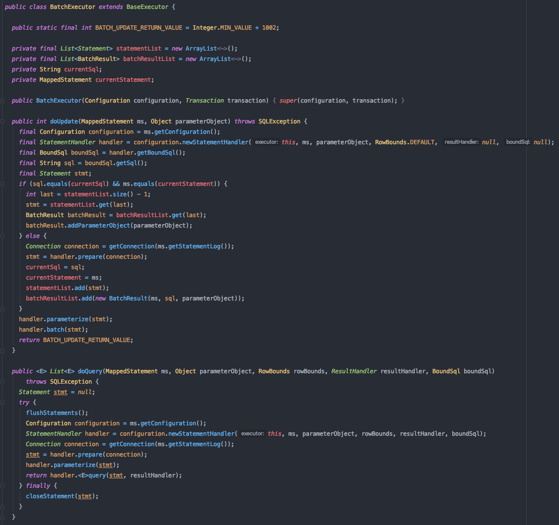 Mybatis Executor, PreparedStatement