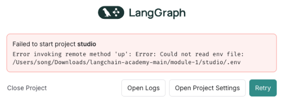 [오류Error] Failed to start project studioError invoking remote method 'up': Error: Docker not ...