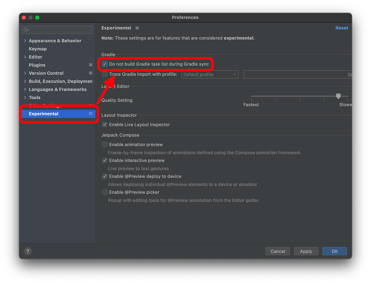 Gradle > buildTypes 설정