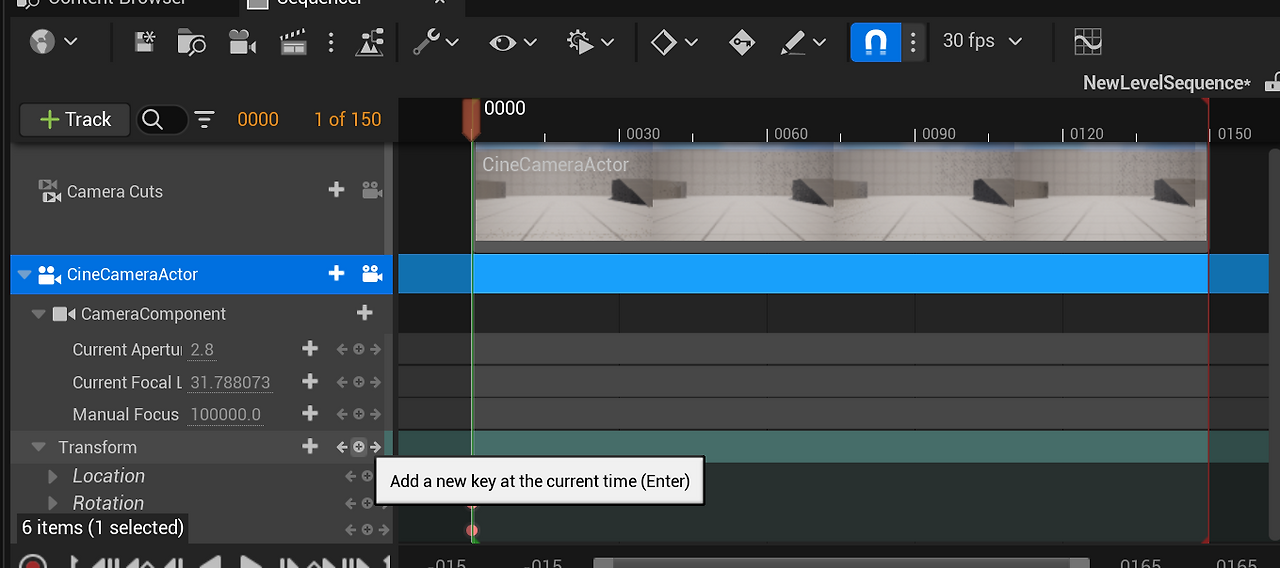 [기초] 언리얼 엔진5 카메라 시퀀서 (Camera Sequencer)