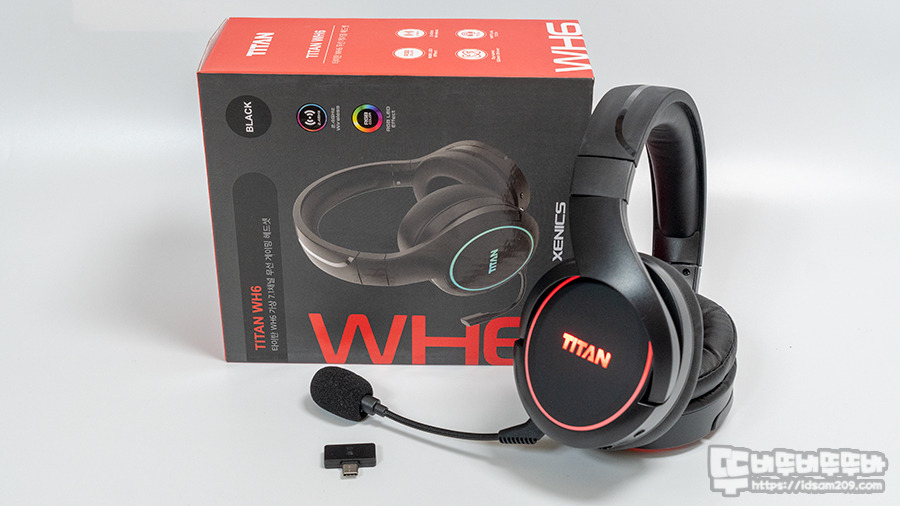 제닉스 TITAN WH6 가상7.1채널 무선 게이밍 헤드셋