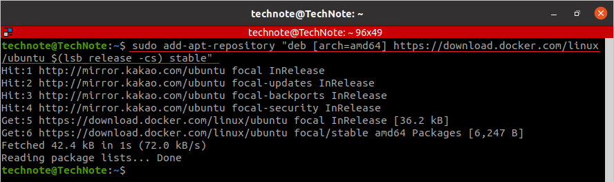 [Docker] 설치 on Ubuntu 20.04 Focal
