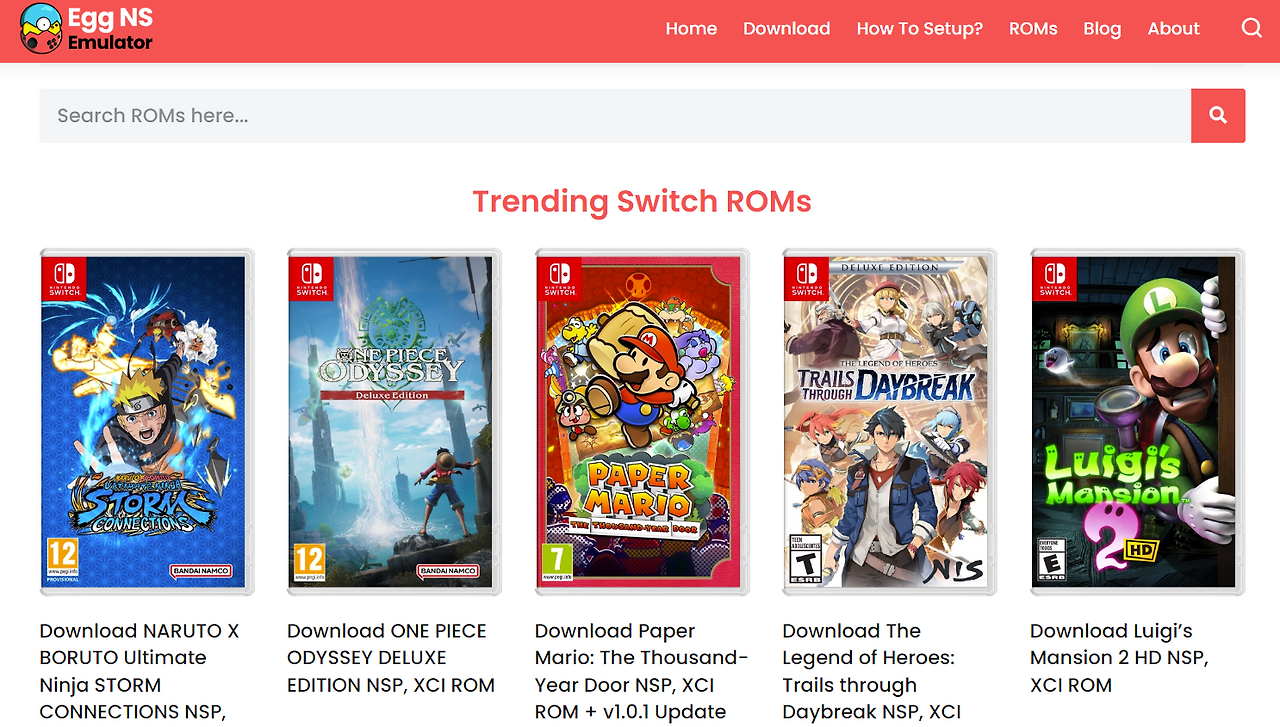 스위치 롬 다운로드 사이트 모음 Switch NSP/NSW/XCI