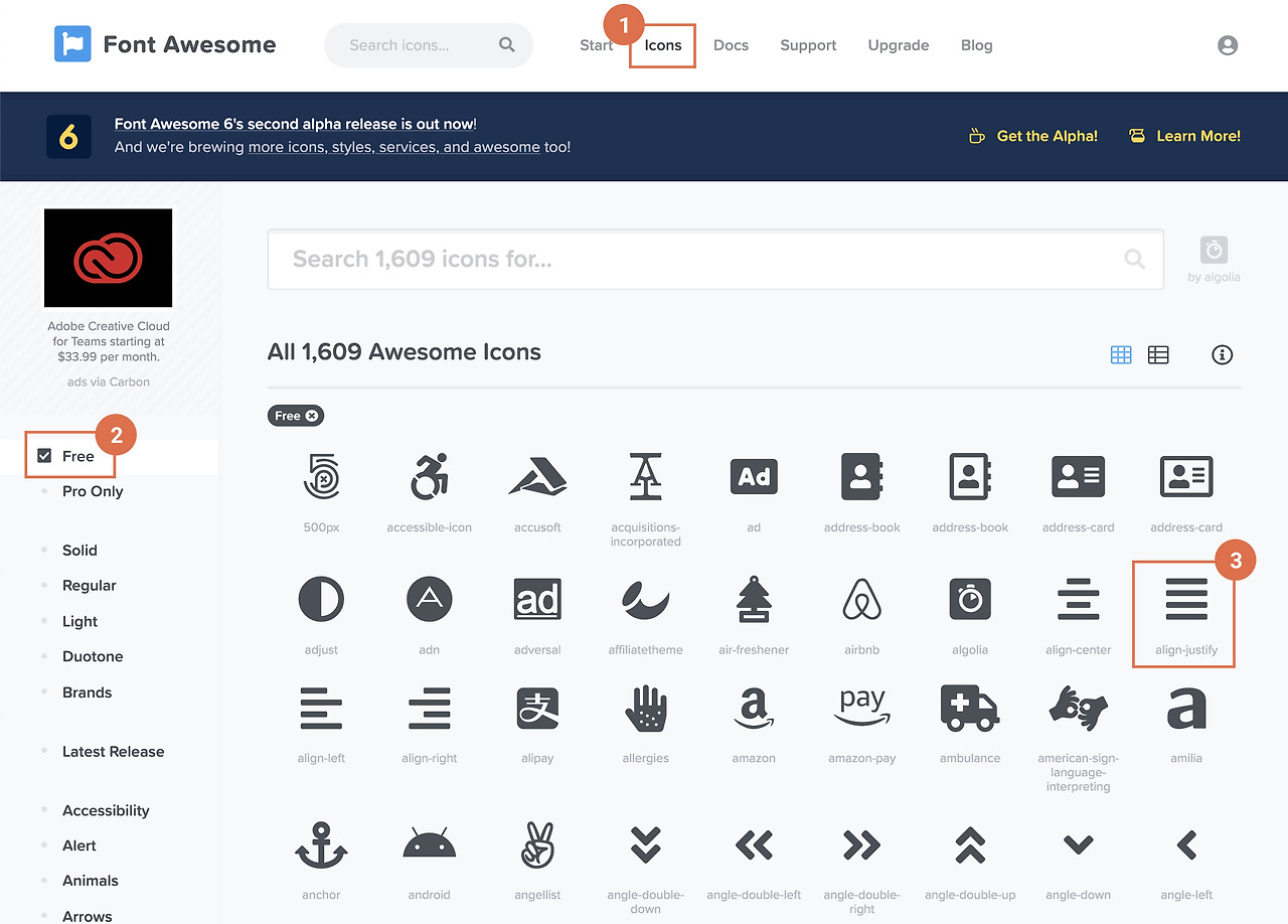 Font Awesome 사용해서 아이콘 넣는 방법