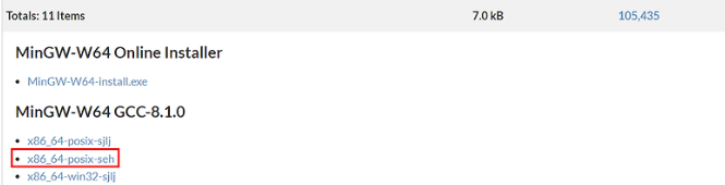 MinGW 설치(.zip 다운로드 버전)