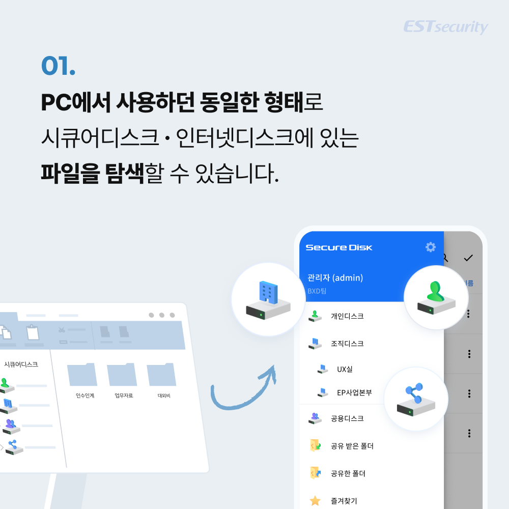 시큐어디스크·인터넷디스크 모바일앱 출시 소식