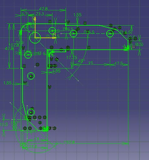[CATIA] 10. Sketch 및 단위변경 / Drafting - Hatch