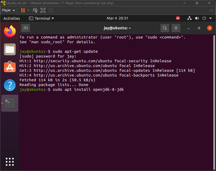 [Ubuntu] Ubuntu에 Open JDK 8 설치