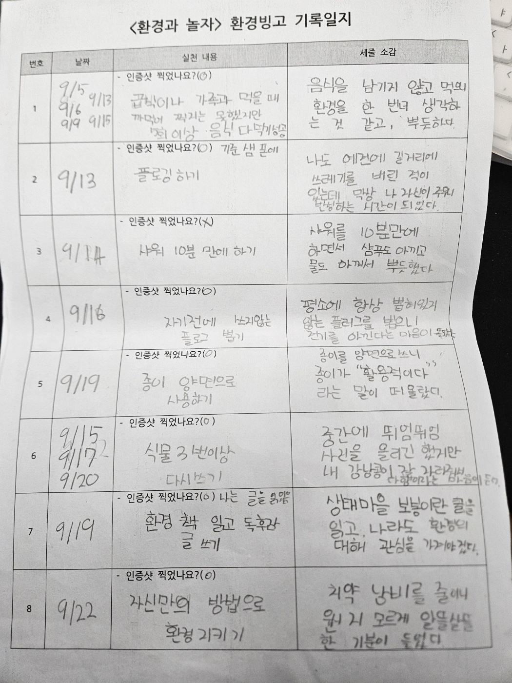 환경과 놀자 23회기 제로웨이스트샵 견학 With 환경빙고 방화11종합사회복지관