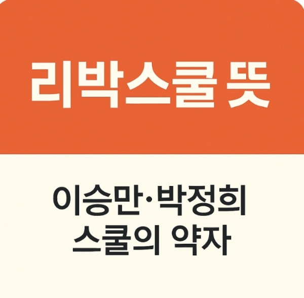 리박스쿨 대표 뜻 여론조작 논란 자손군 무엇