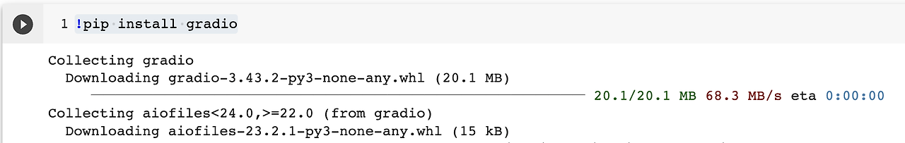 Gradio 기초(Colab에서 사용하기)