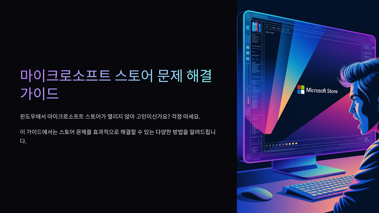 🛠️ 마이크로소프트 스토어 안 열릴 때 해결 방법 총정리 일산컴퓨터수리