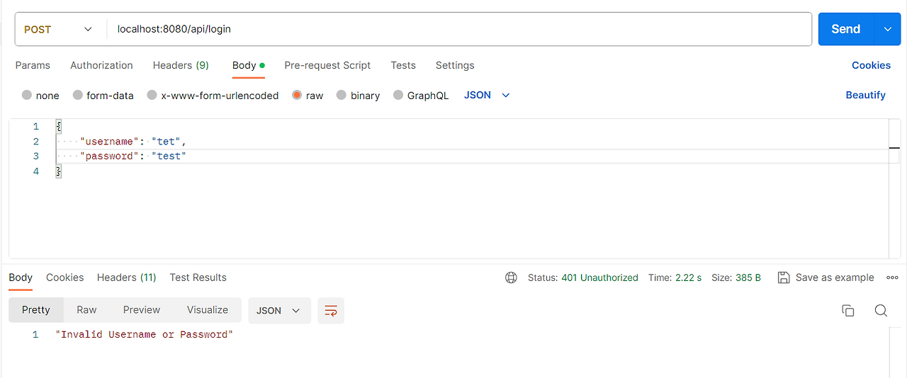 Spring Security + Spring Boot / Rest API Login 구현