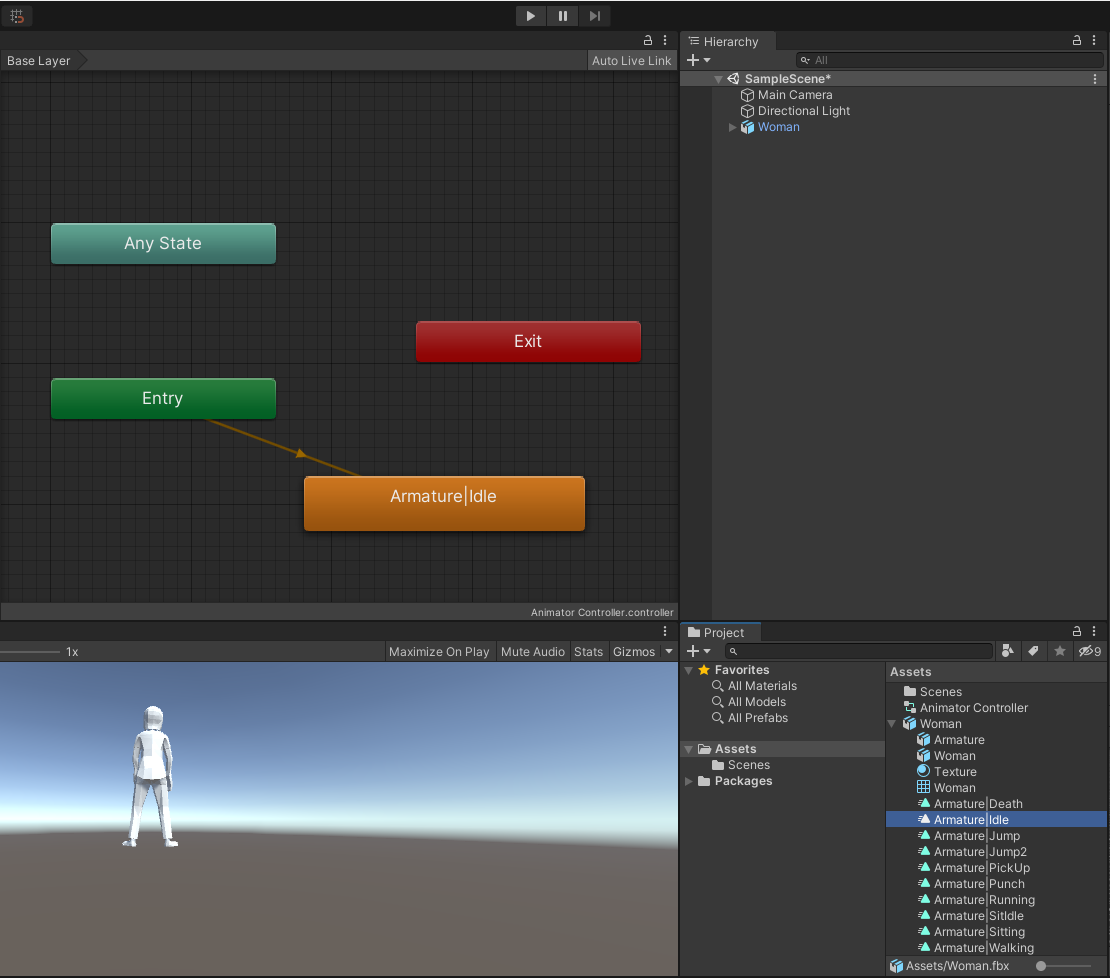 Software Engineer :: Unity 3D - 유니티 3D 모델 애니메이션 수정 및 적용