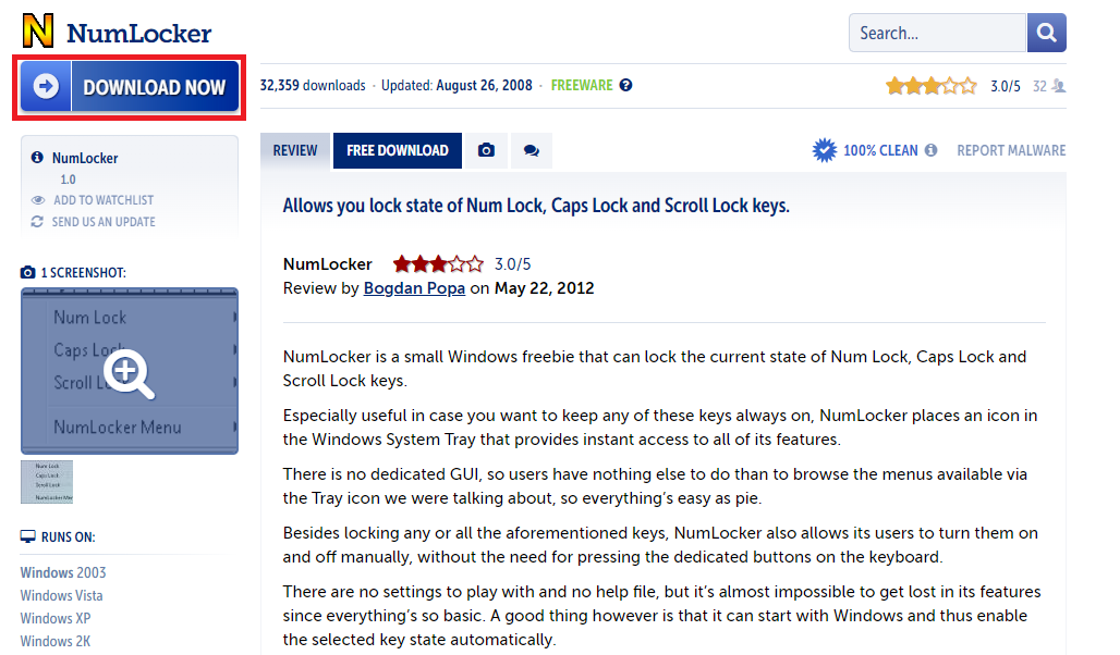 넘버락키 항상 켜지게 하는 방법