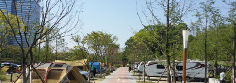 경기도 수원 광교호수공원 가족캠핑장 카라반 예약 가격 위치 운영형태