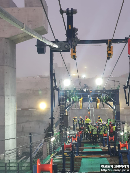 차낙칼레 교량 Main Cable 가설 1 (2021.02)