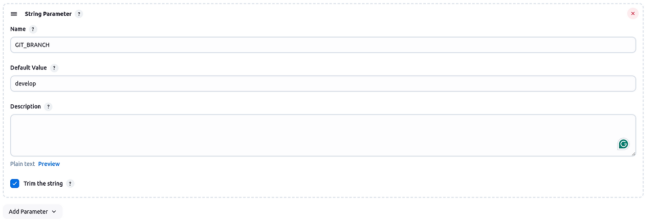 [Jenkins] git branch 설정방법