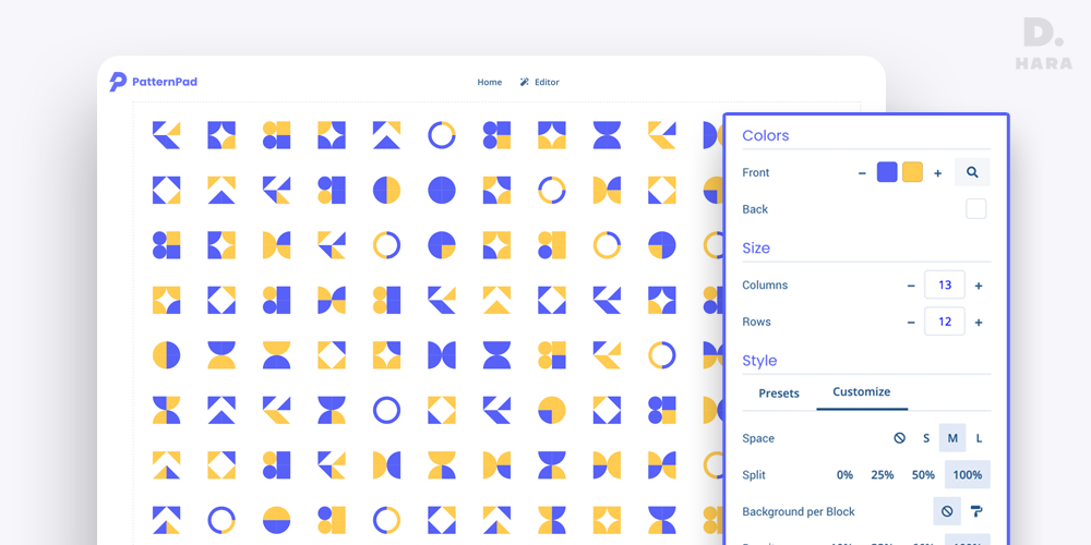 [디자인 사이트 추천] 무료로 나만의 패턴을 만들 수 있는 사이트, PatternPad