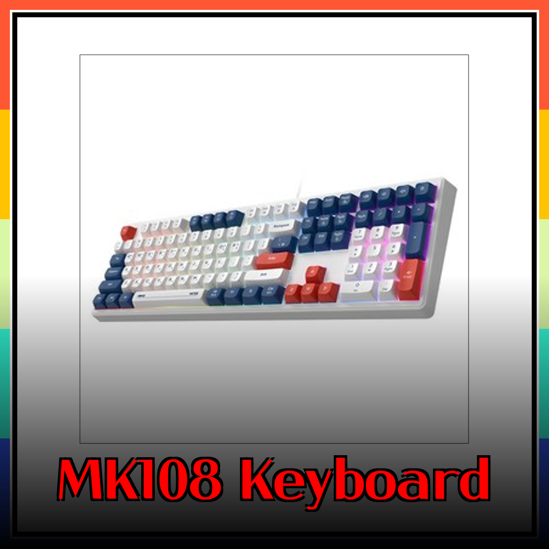 앱코 저소음 멤브레인 키보드 MK108: 조용한 타이핑의 세계로 초대합니다!