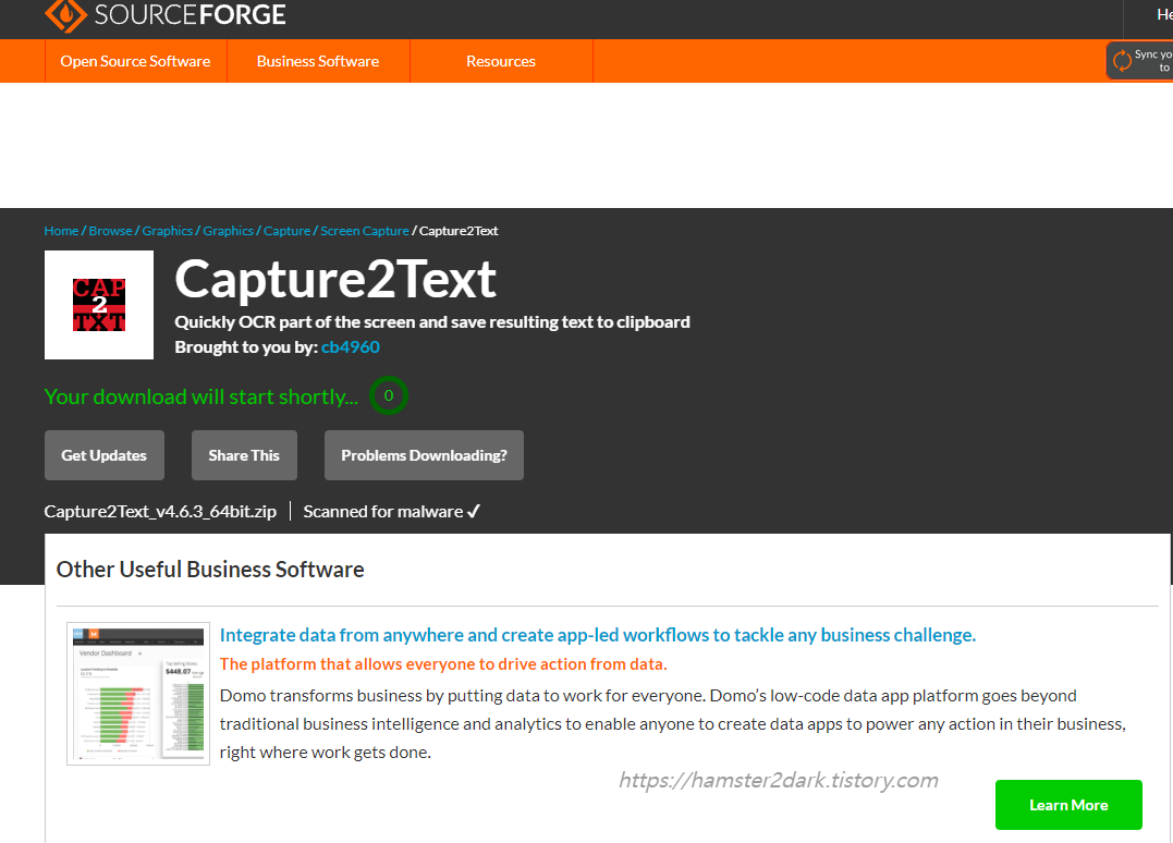 무료 문자(텍스트) 인식 프로그램 : 간단하게 캡처로! Capture2Text