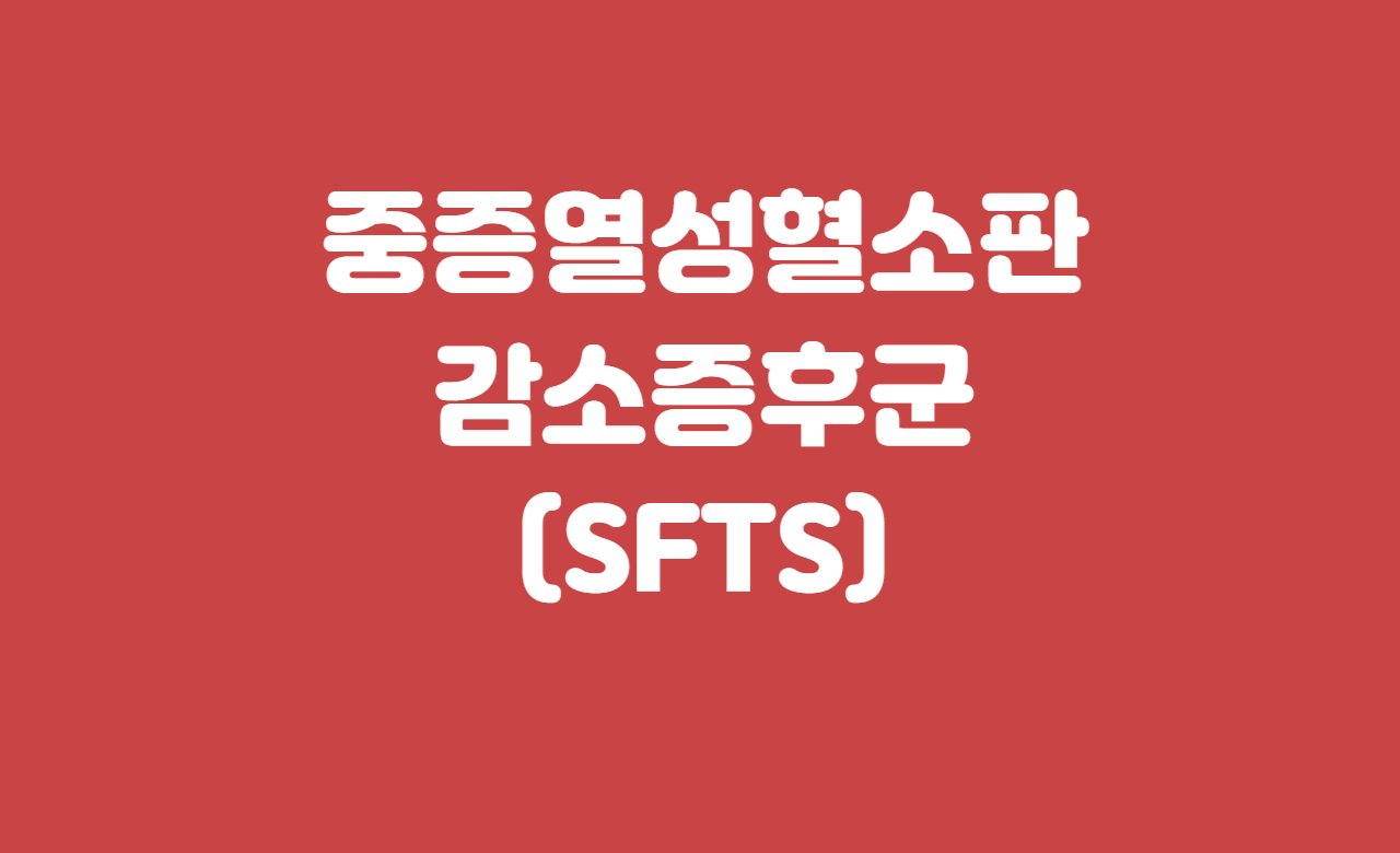 sfts (증상 및 치료법, 백신 예약, 예방 방법) :: 영맨
