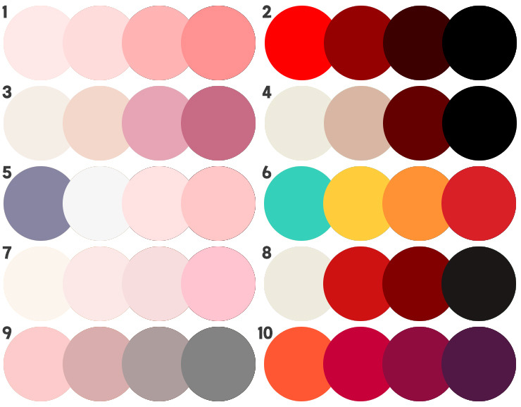 컬러별 어울리는 색 조합 모음