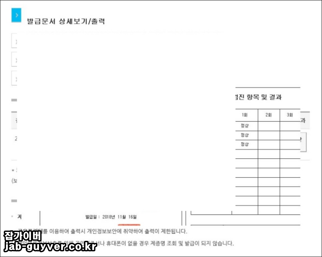 보건증 발급 준비물 인터넷 발급비용 산전검사 결과