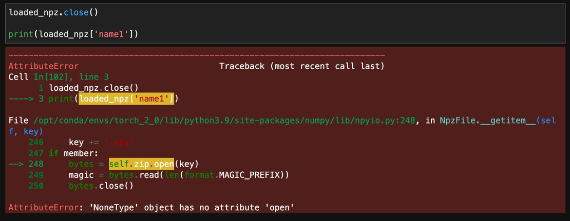 npy, npz 파일 다루기! - JJukE's Brain