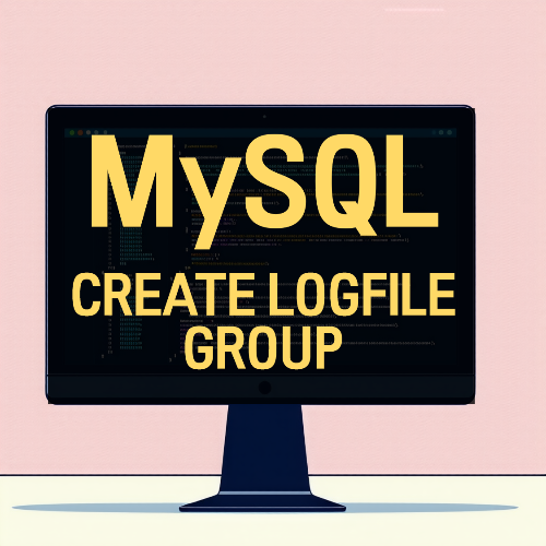 [MySQL] CREATE LOGFILE GROUP 완벽 가이드 사용법(로그파일 그룹 생성)