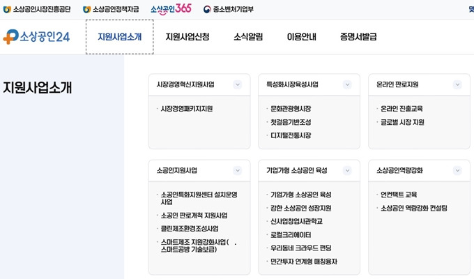 희망리턴패키지 신청 홈페이지 바로가기 (https://www.sbiz.or.kr)