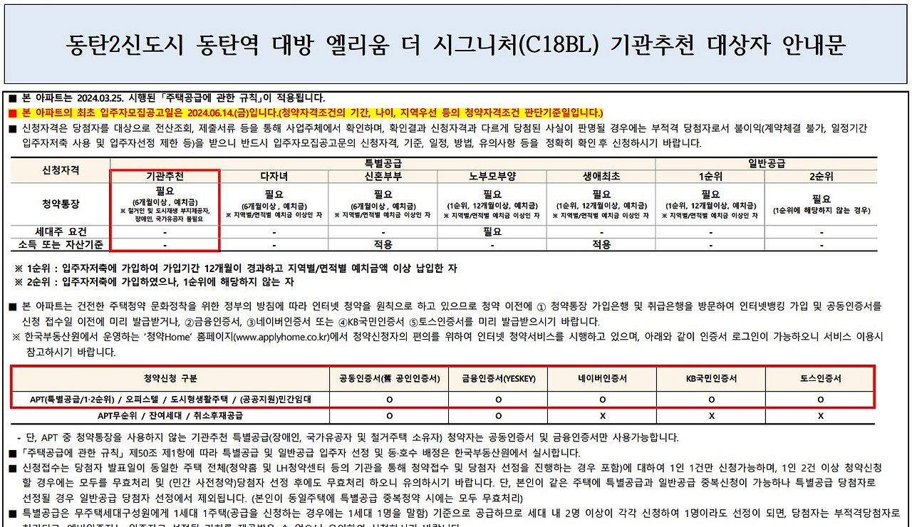 동탄역 대방엘리움 더 시그니처 모집공고 일정 최초공개 동탄 로또분양 내집마련 스토리