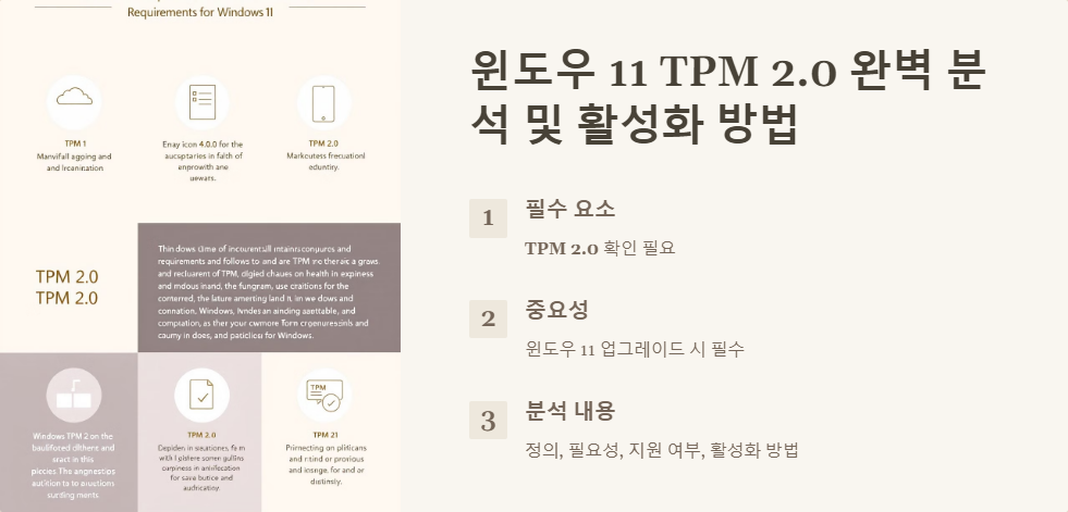 윈도우 11 Tpm 20 활성화 방법 및 지원 여부 완벽 분석 Qanda로 궁금증 해결