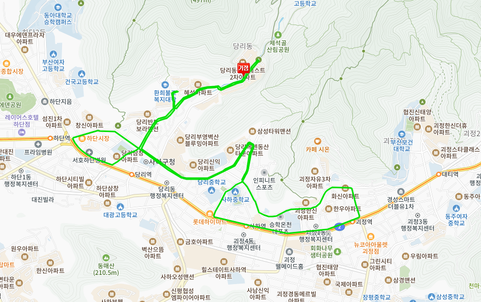 부산 사하구 2번 마을버스 노선사하역↔️동원apt
