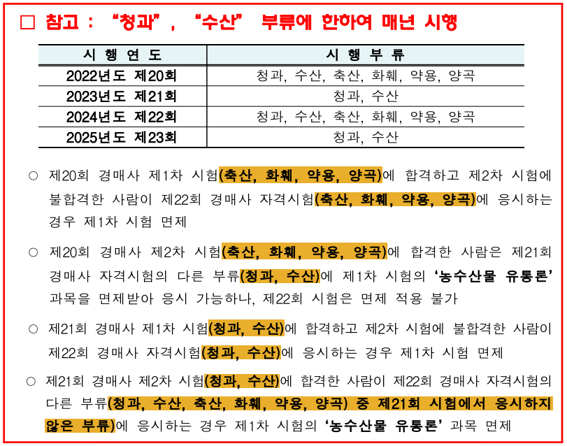 2023년 경매사 자격증 시험정보 응시자격 기출문제 내려받기