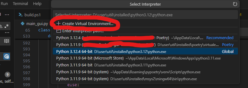 [vscode] venv 생성 실패