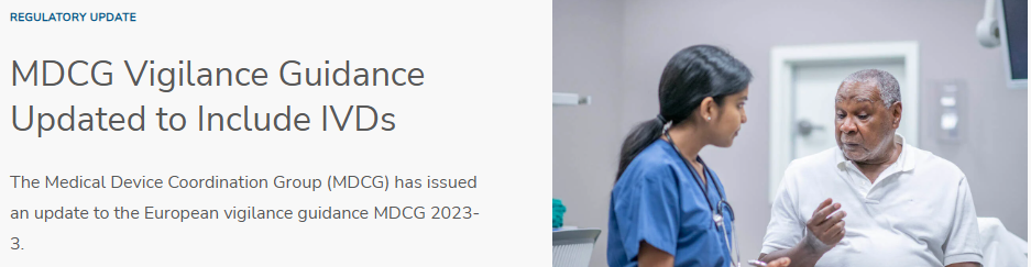 [Emergo, UL] MDCG Vigilance Guidance Updated to Include IVDs