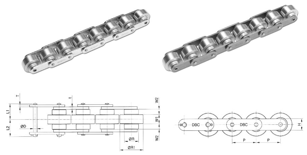 CENTER ROLLER CHAIN