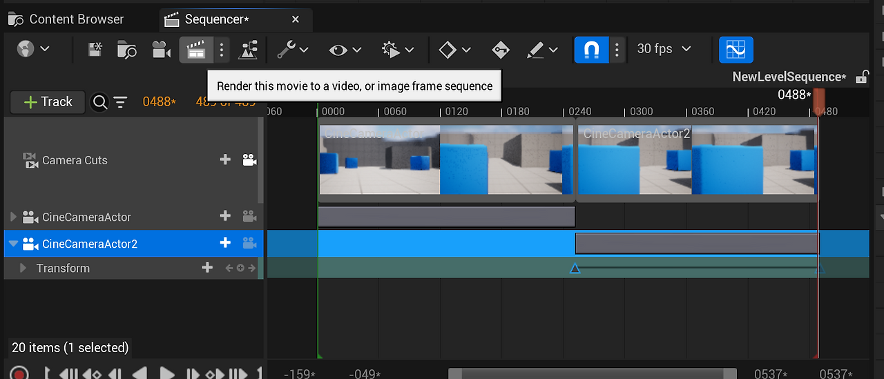 [기초] 언리얼 엔진5 카메라 시퀀서 (Camera Sequencer)
