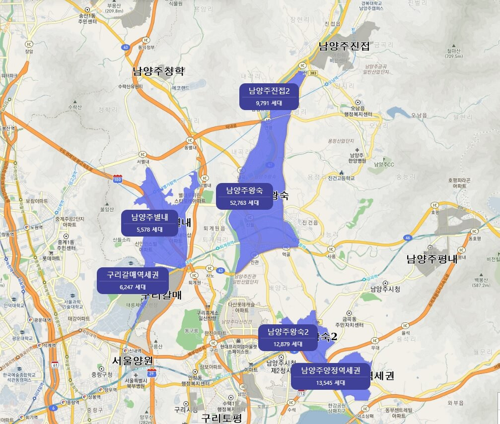 남양주 왕숙신도시지구 지구단위계획 개발계획과 Gtx B 노선 청약일정 Cozy 김용돌