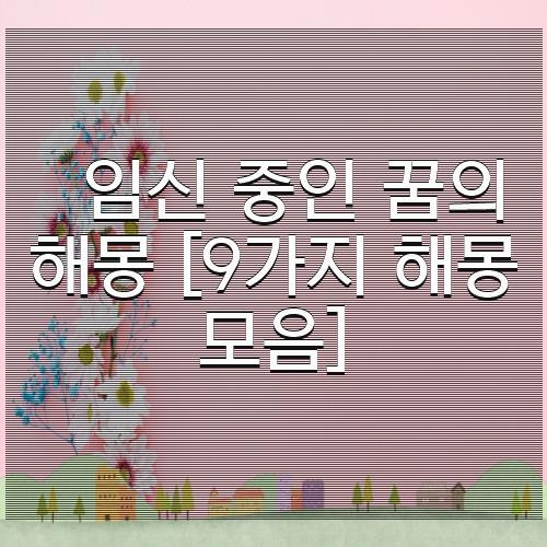임신 중인 꿈의 해몽 9가지 해몽모음