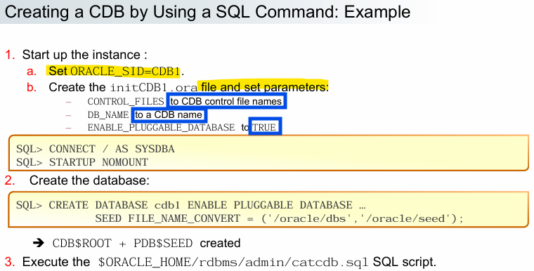 [oracle] create database :: 찰나의 개발흔적