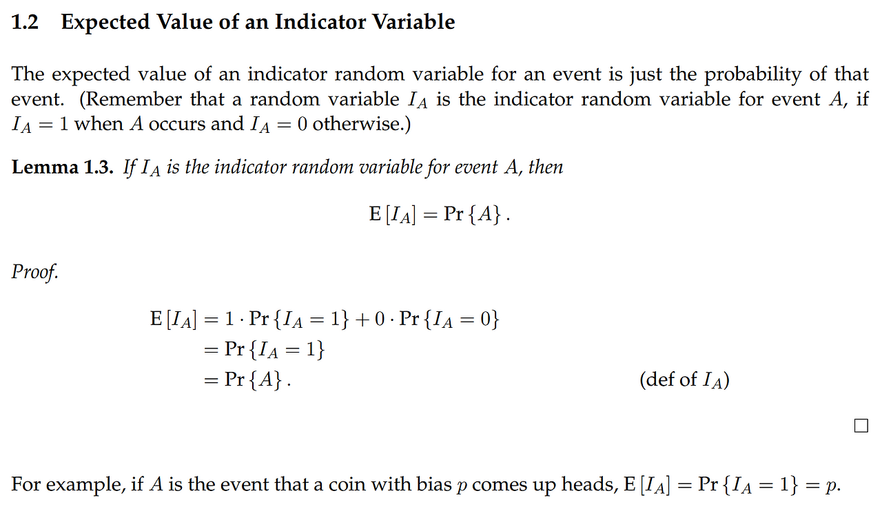 Indicator Random Variable :: 작업장